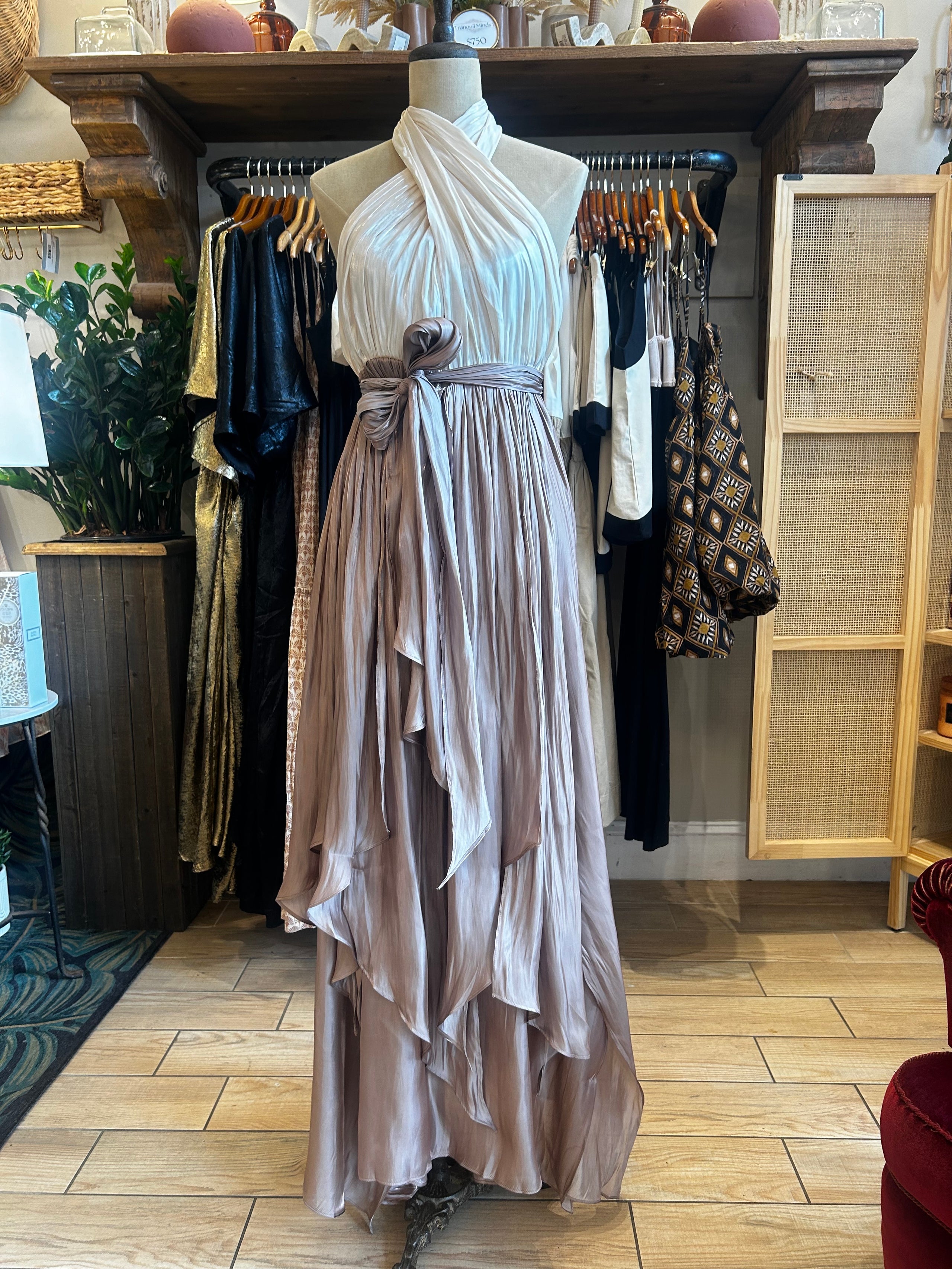 Layla Halter Maxi Dress | Bridge Boutique